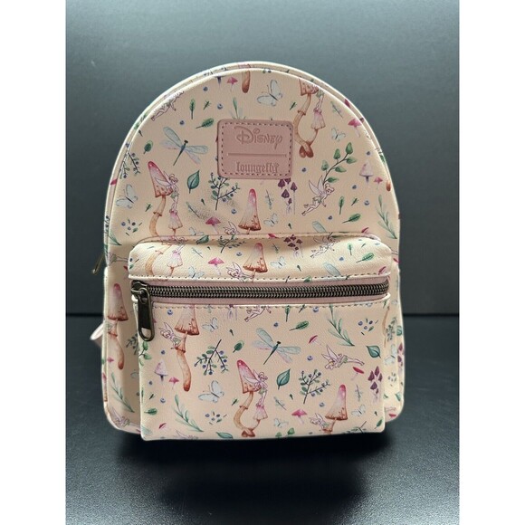 Loungefly | Bags | Loungefly Disney Tinker Bell Pastel Pink Mushroom ...